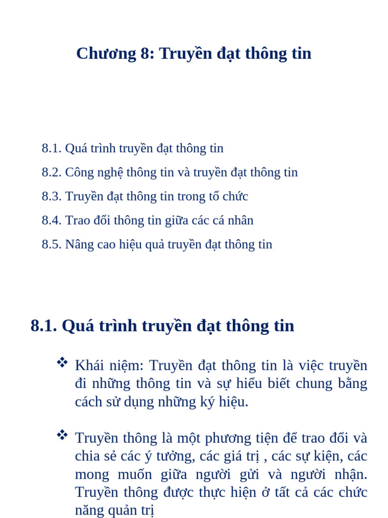 QTH C8 Truyen Dat Thong Tin | PDF