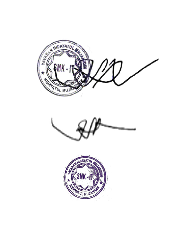 Tanda tangan dan cap | PDF