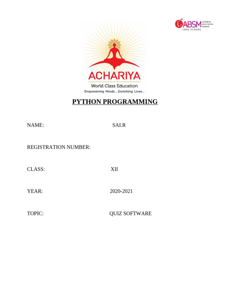 Quiz Software Pdf Software Computing