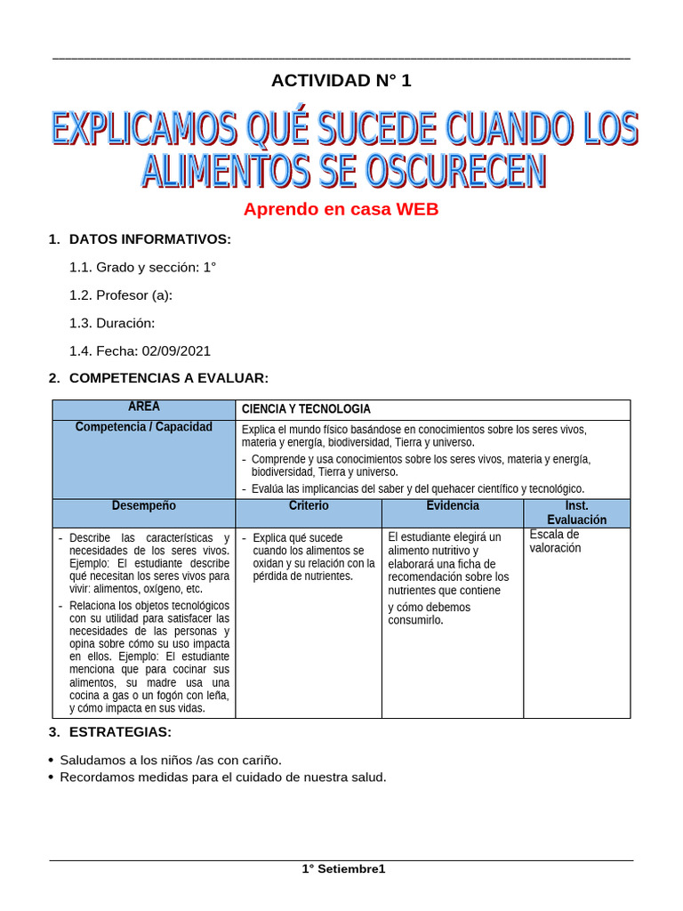 COM Los Alimentos - La Letra Z.. | PDF