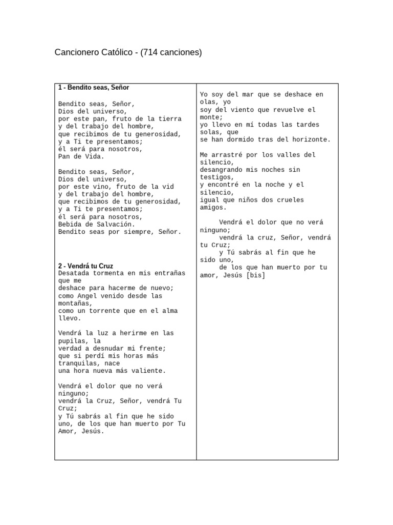 Cancionero Católico | PDF | Amor | María, madre de Jesús