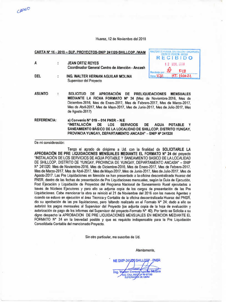 Solic. Aprb Pre Liq | PDF