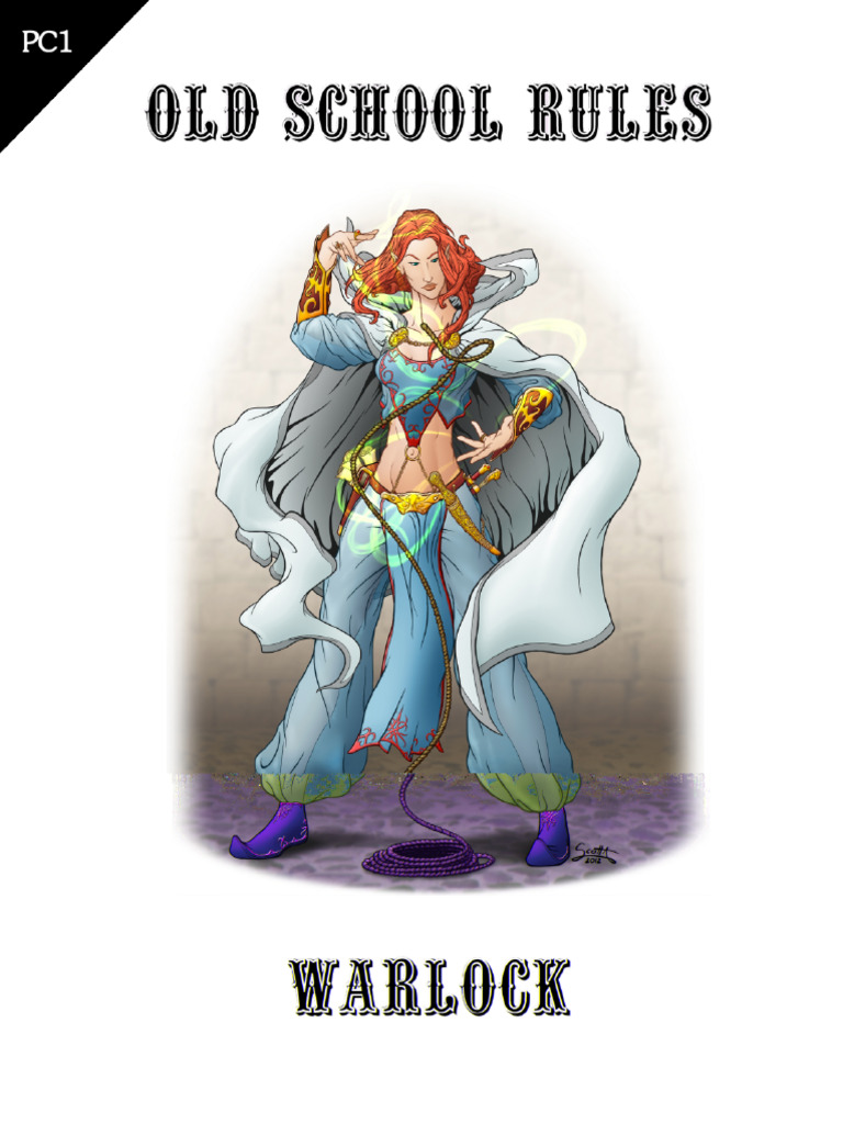 PC1 - The OSR Warlock Class v1 1 | PDF | License | Magician (Fantasy)