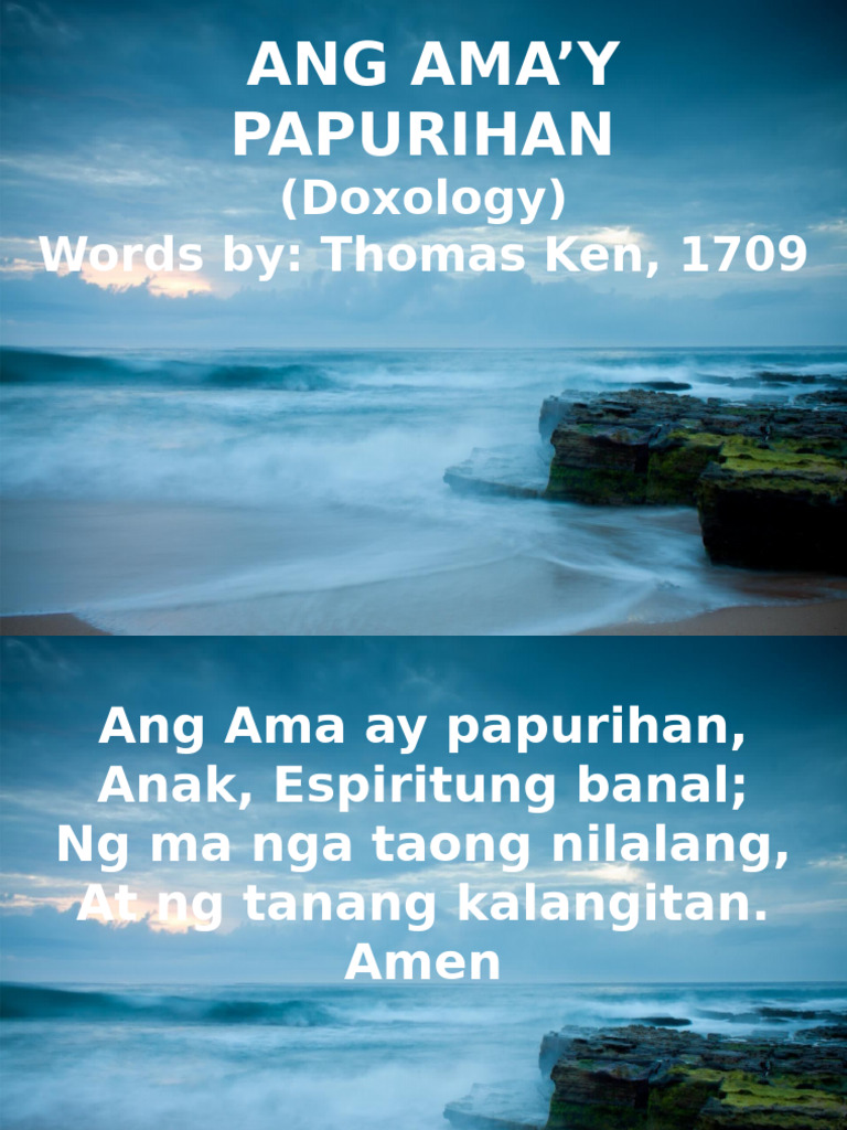 ANG AMA - Y PAPURIHAN (Doxology) | PDF