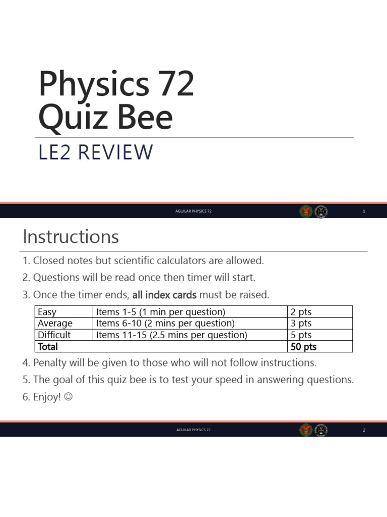recit-12-quiz-bee | PDF | Electrical Resistance And Conductance ...
