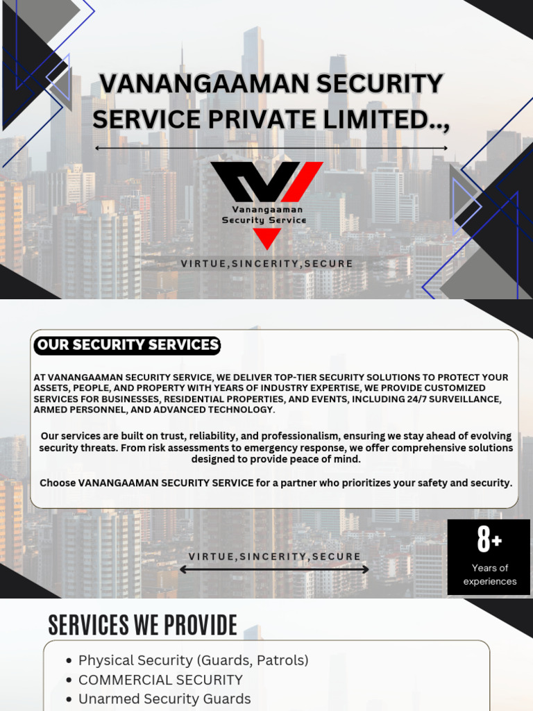 VANNAGAAMANSS Deck PPT 2025 | PDF | Security Guard | Securities