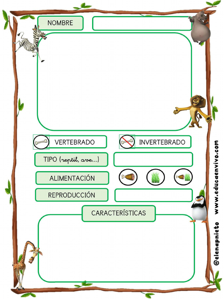 Ficha de Investigación de Animales | PDF