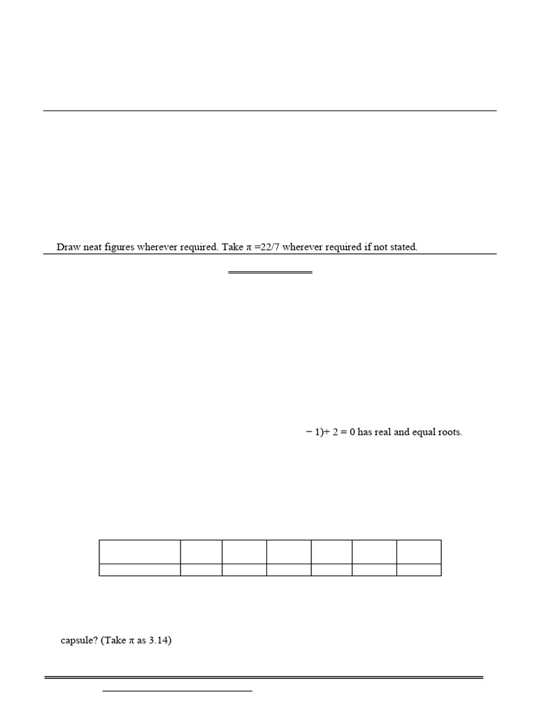 Maths Class X Sample Paper Test 08 For Board Exam 2025 QP | PDF ...