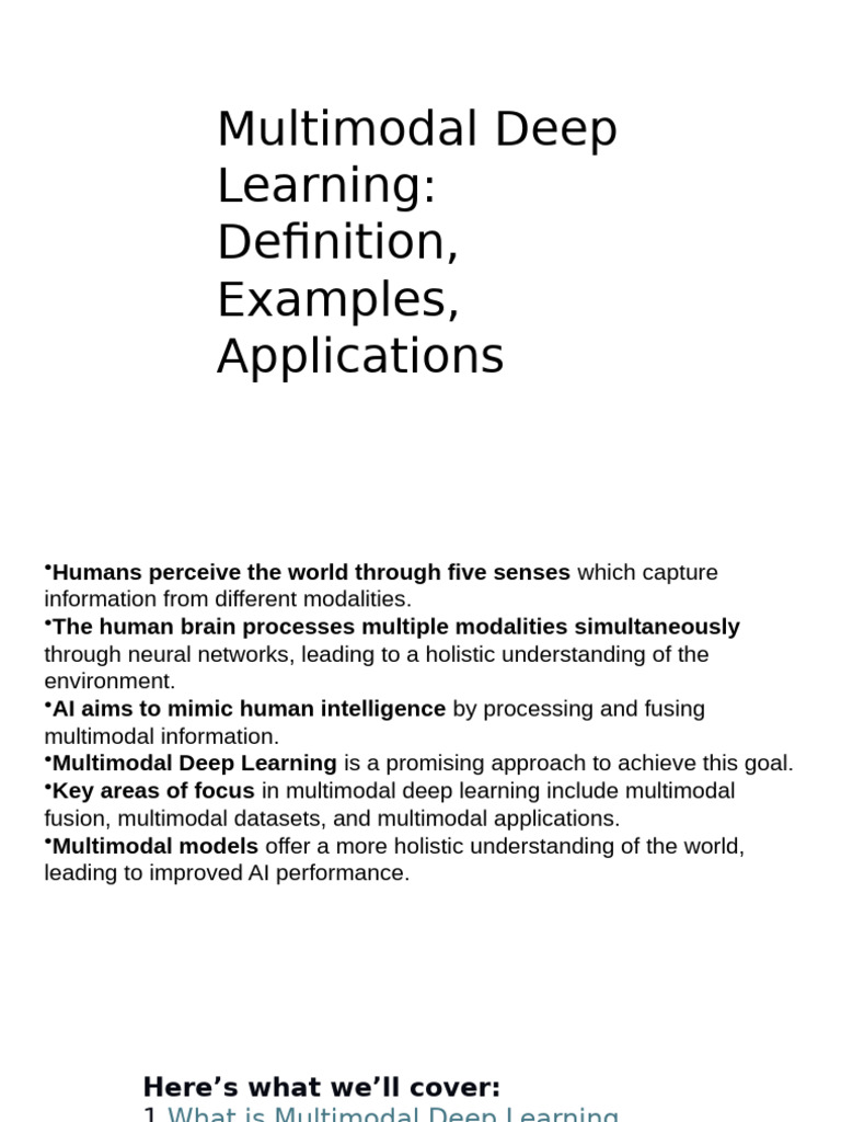 Multimodel Deep Learning | PDF | Deep Learning | Information