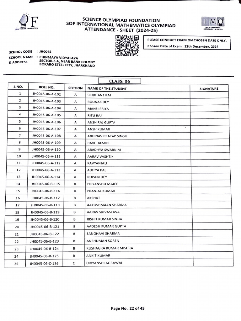 Class 6-10 IMO | PDF