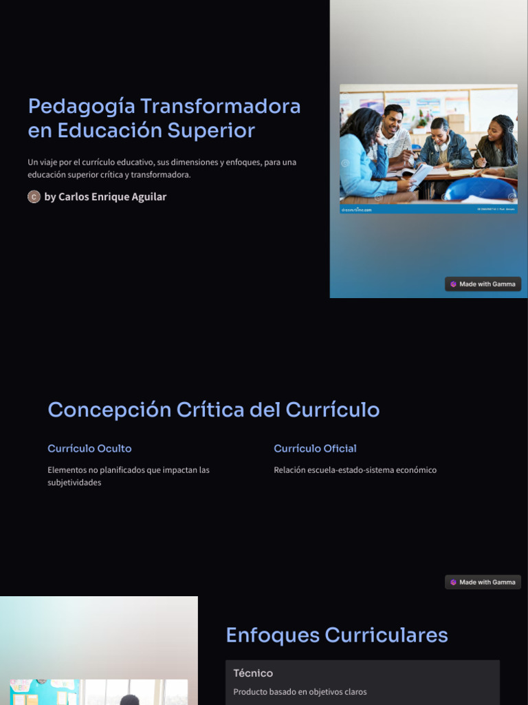 Pedagogia Transformadora en Educacion Superior | PDF