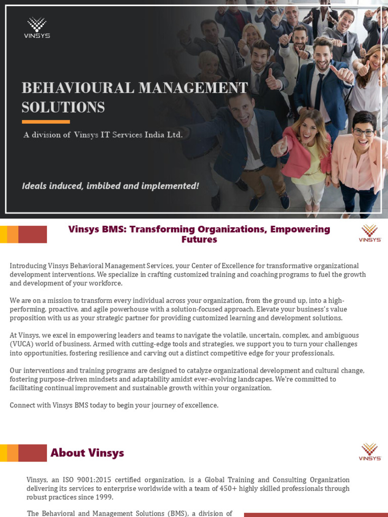 BMS Training Catalogue | PDF | Leadership | Instructional Design