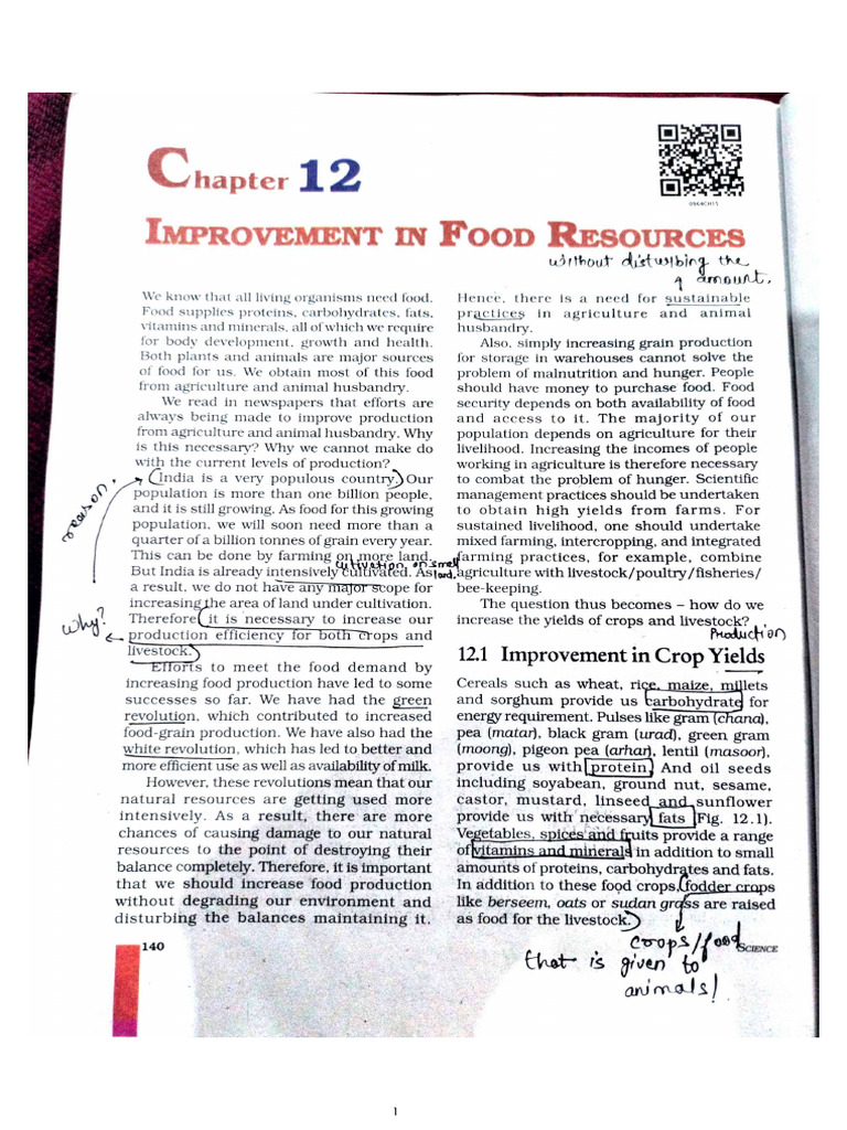 Chapter12_Improvement in food | PDF