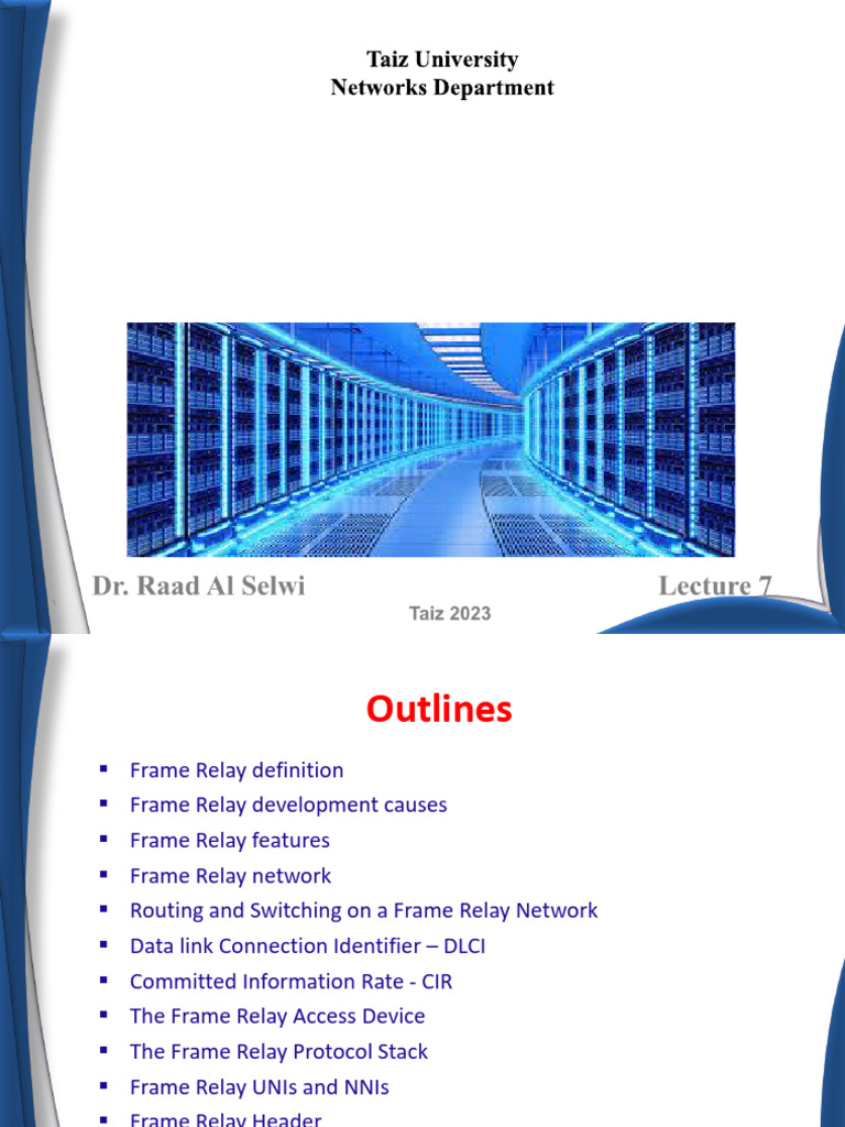 Frame Relay Network Lecture - 7 | PDF