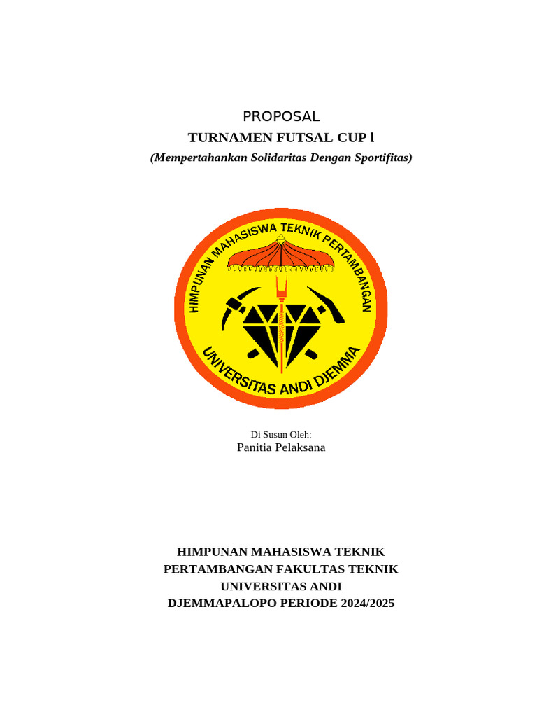 Contoh Proposal Turnamen | PDF