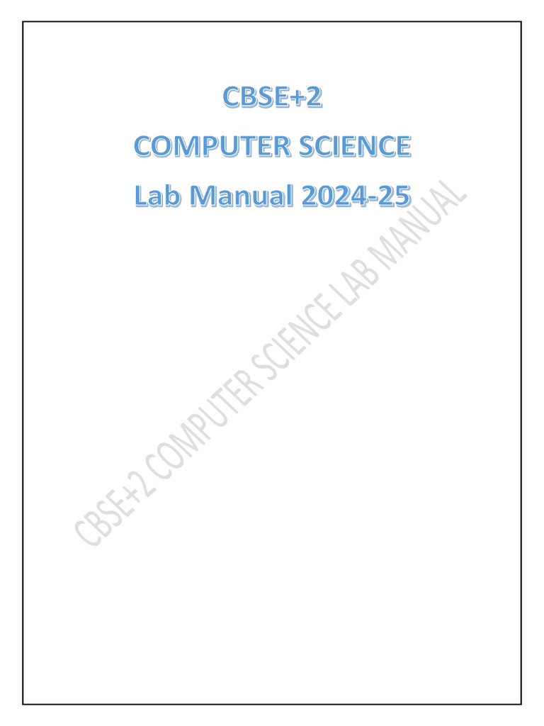 Final Cs Lab Manual (1) | PDF | Text File | Letter Case