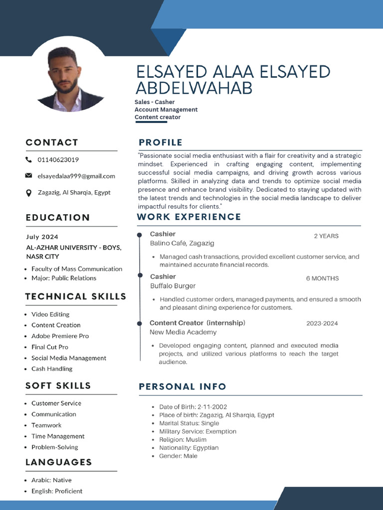 Elsayed Abdelwahed CV | PDF