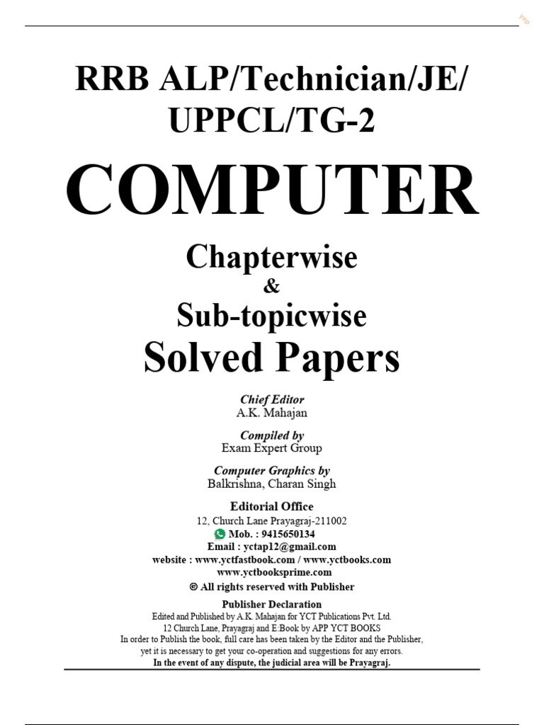 @RexstarPdf_RRB_ALPTechnicianJEUPPCLTG_2_COMPUTER_Chapte | PDF | Computer Data Storage | Central ...
