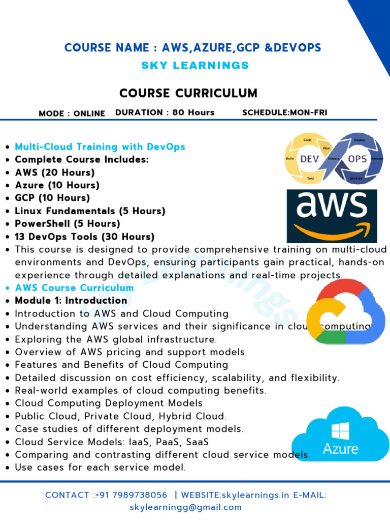 Multi-Cloud & DevOps Training | PDF | Cloud Computing | Microsoft Azure