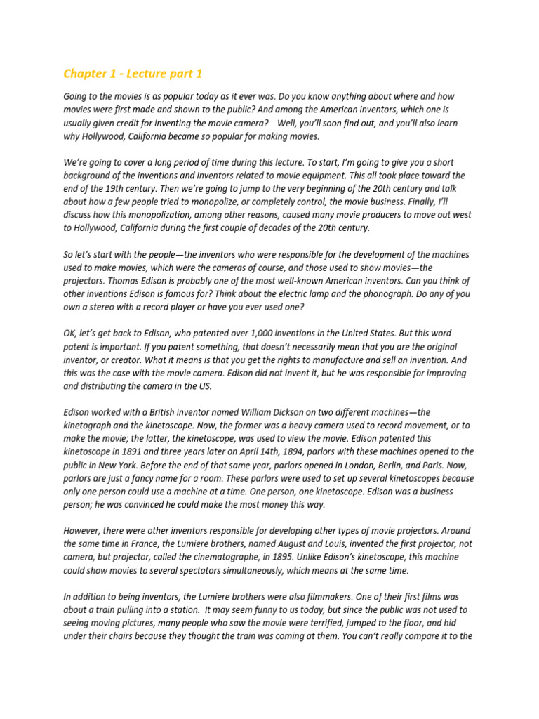 Chapter 1 English | PDF