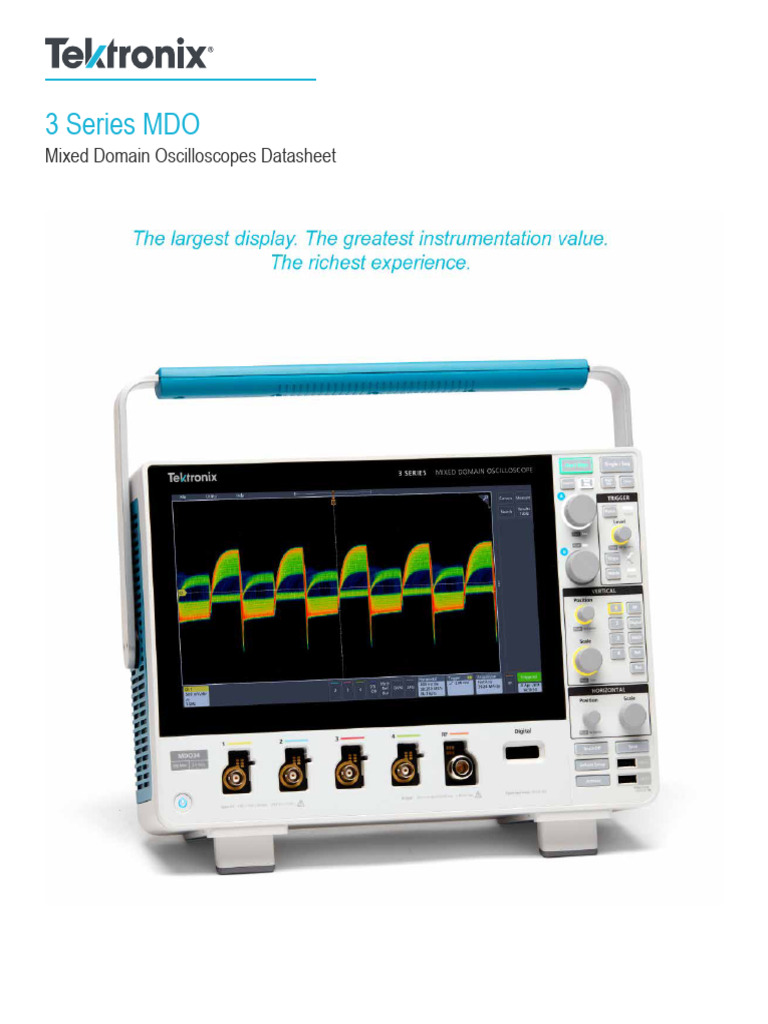 MDO3-Datasheet-EN-US-48W-61535-09 | PDF | Spectral Density | Bandwidth (Signal Processing)
