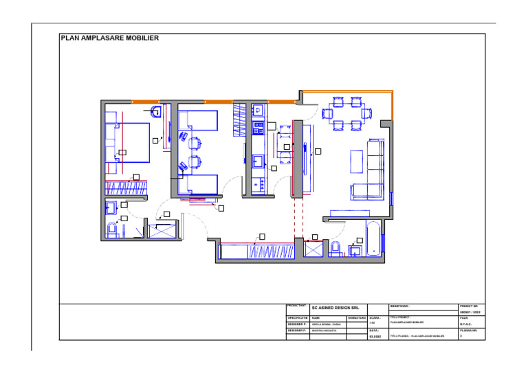 Plan Amplasare Mobilier: TV+ Masuta de Toaleta | PDF