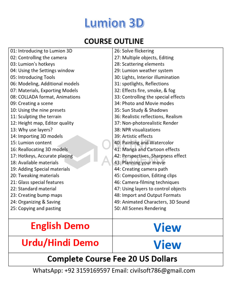 09 - Lumion 3D Details | PDF