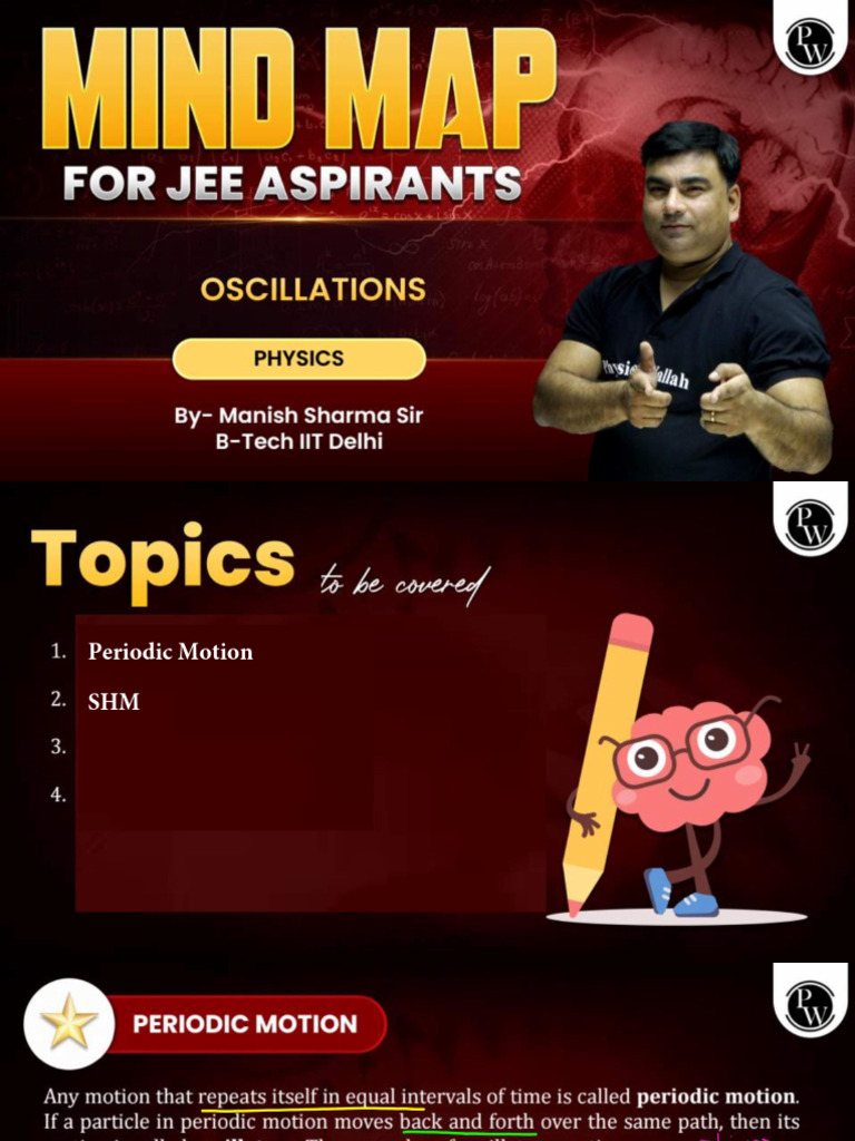 Oscillations - Class Notes | PDF