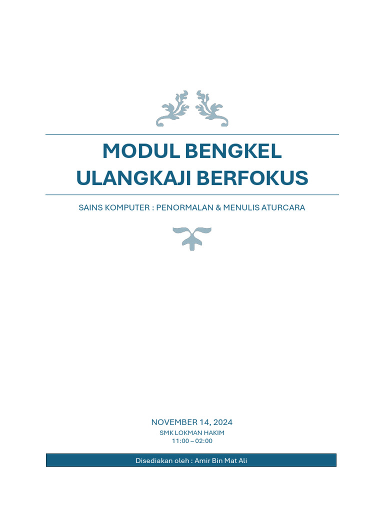 bengkel smk lokman hakim | PDF