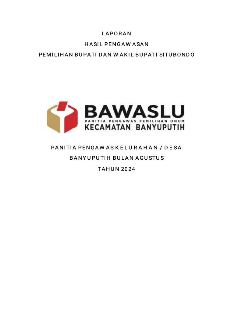 LHP PKD Banyuputih Agustus 2024 | PDF