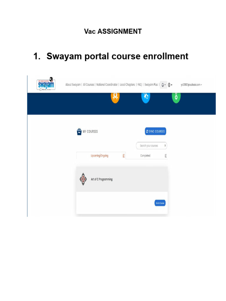 Swayam Course | PDF