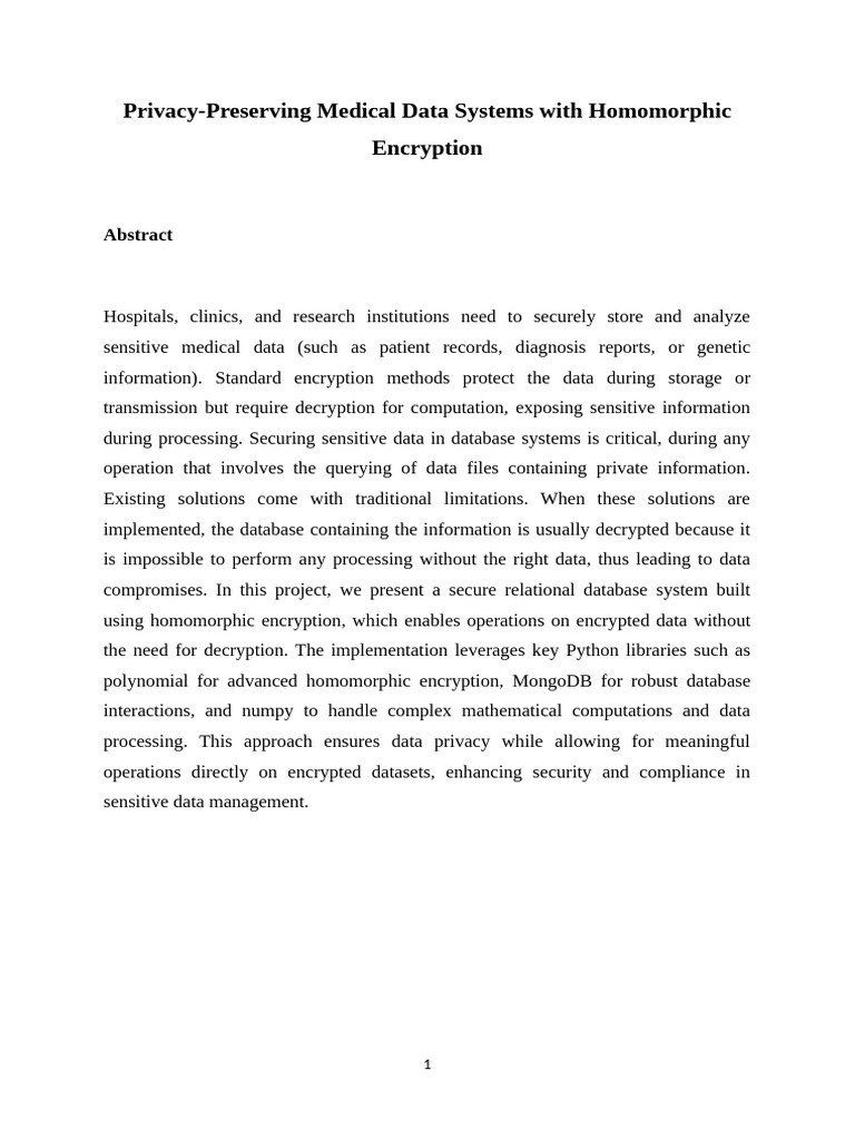 A Secure Database System Using Homomorphic Pdf Encryption Key Cryptography