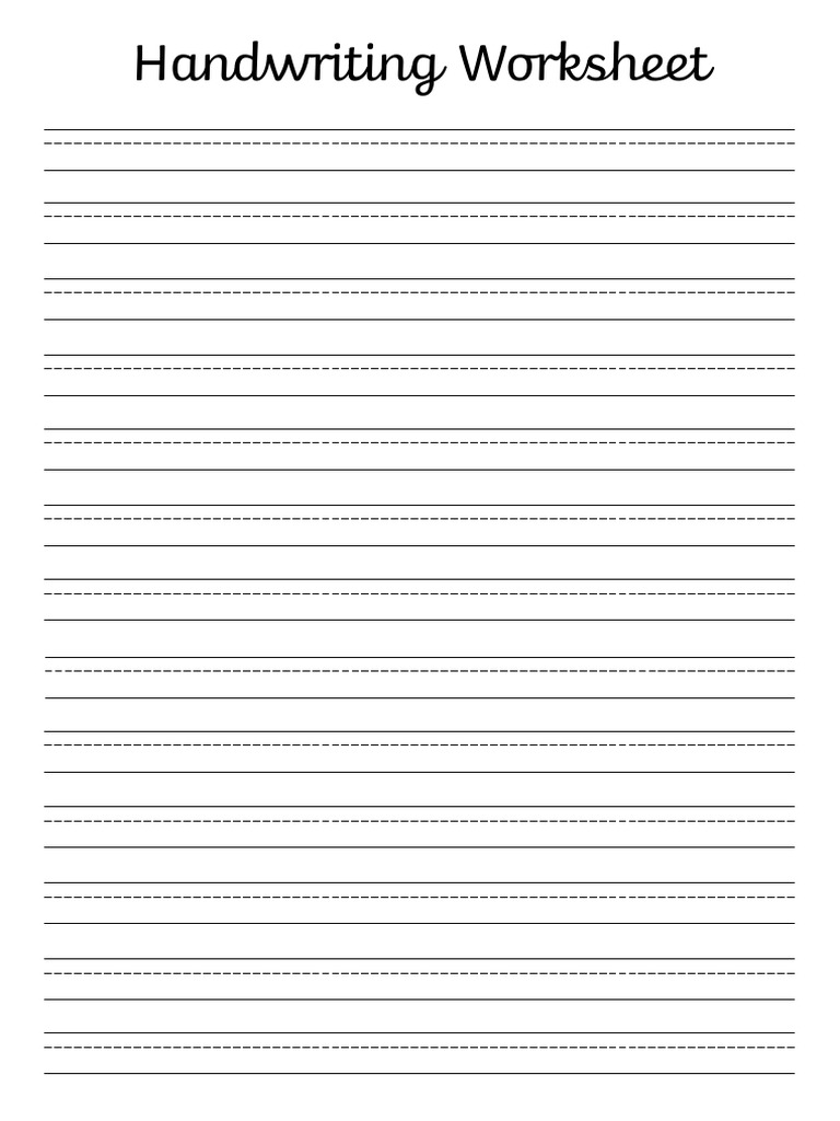 Handwriting Blank | PDF