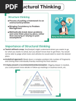 A Guide To Structured Thinking | PDF | Thought | Mass