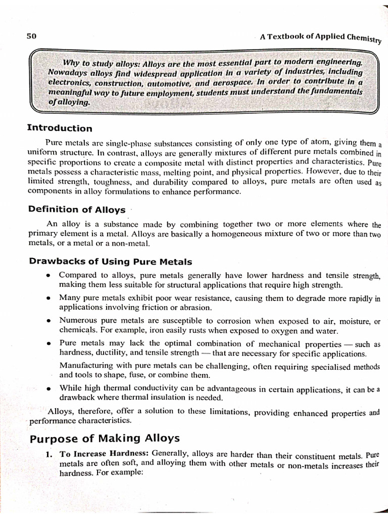 AC - M3 - Notes - Alloys and Phase Rule | PDF