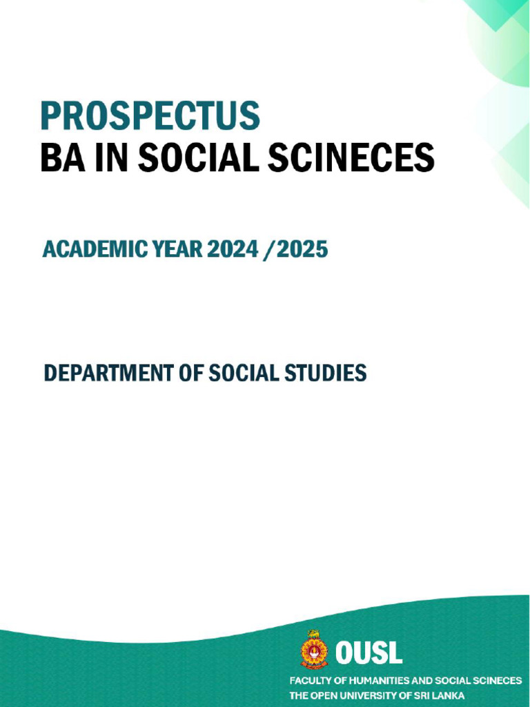BASS Prospectus | PDF | Social Sciences | Science