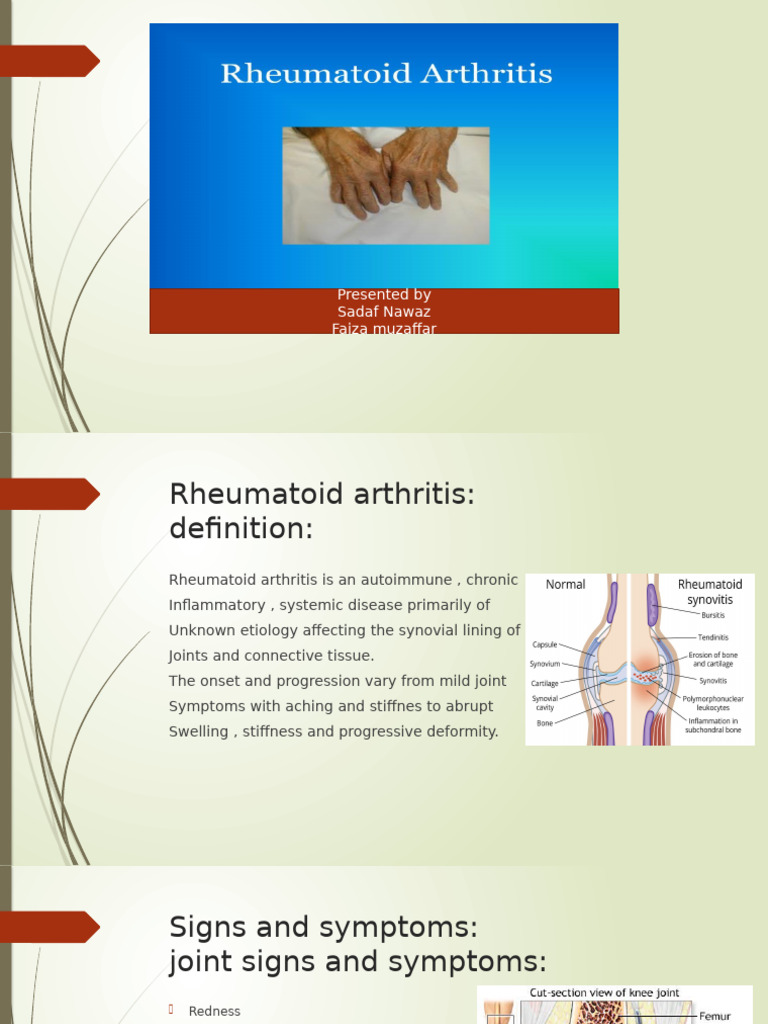 Rheumatoid Arthritis | PDF | Rheumatoid Arthritis | Arthritis