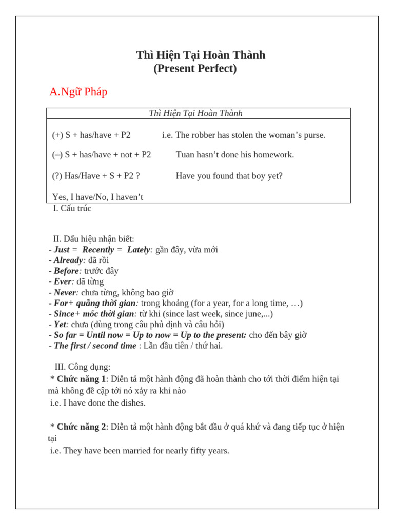 HTHT Gerunds | PDF | Vietnam