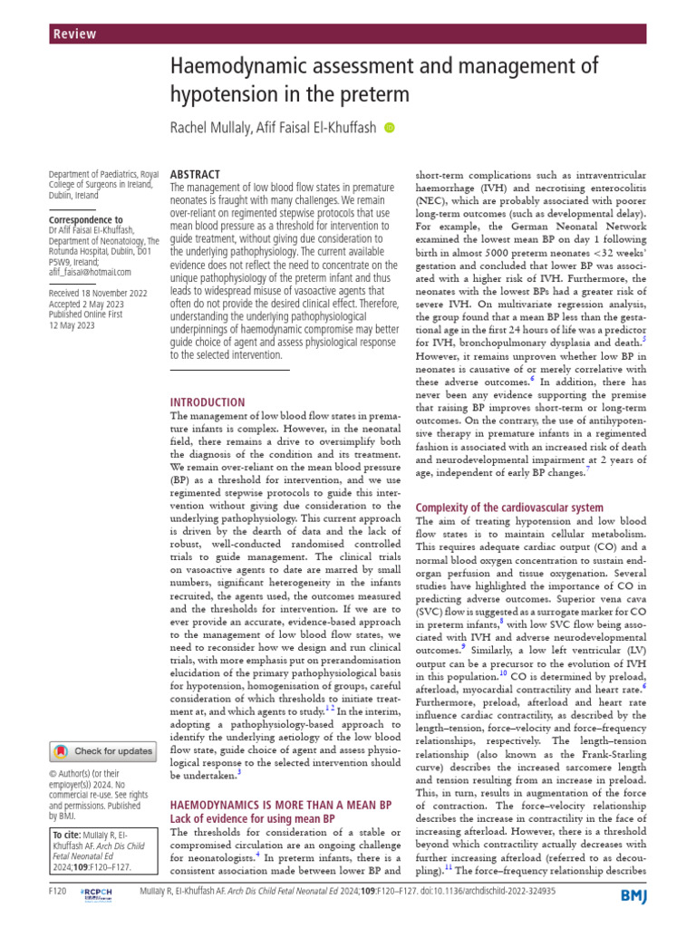 Yarch Dis Child Fet Neon Ed 2024 Mar 109 (2) 3 Hae (1) - 1 | PDF | Pediatrics | Clinical Medicine