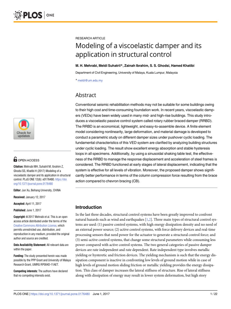 Rotational Chevron VE Damper | PDF | Buckling | Viscoelasticity