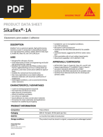 SikaFlex 1A Product Data Sheet | PDF | Concrete | Water