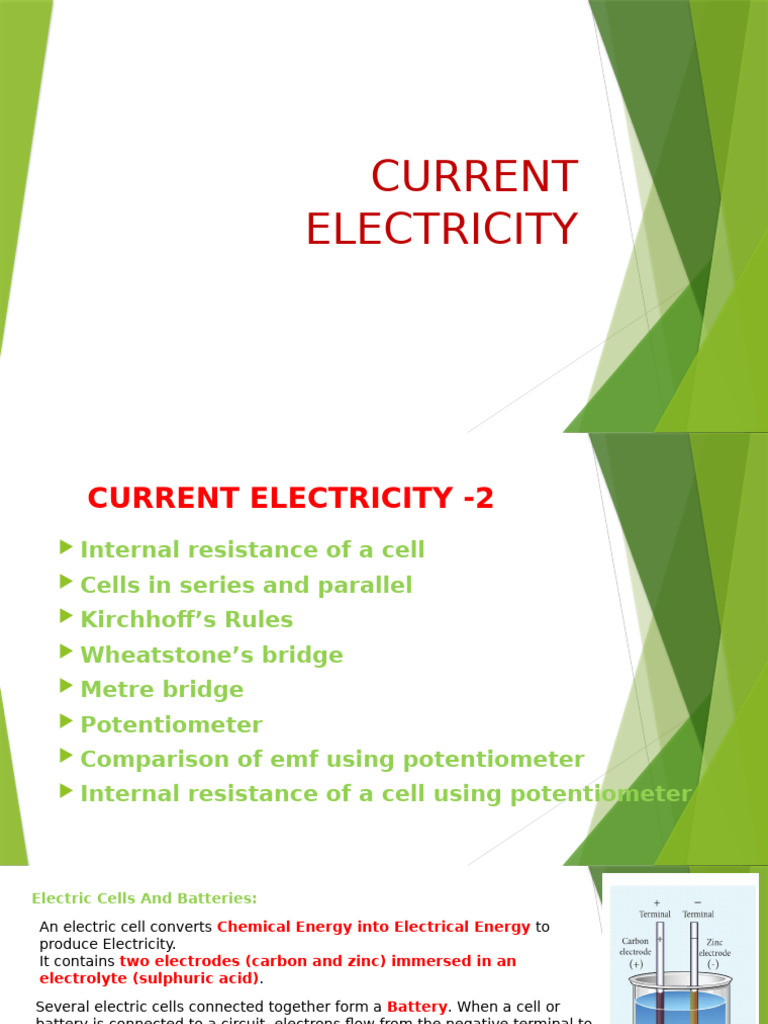 3 Current Electricity 2 | PDF | Voltage | Electrical Resistance And Conductance