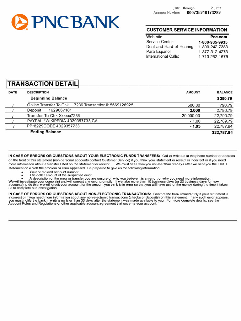 Statement Adress For Document | PDF | Transaction Account | Financial ...