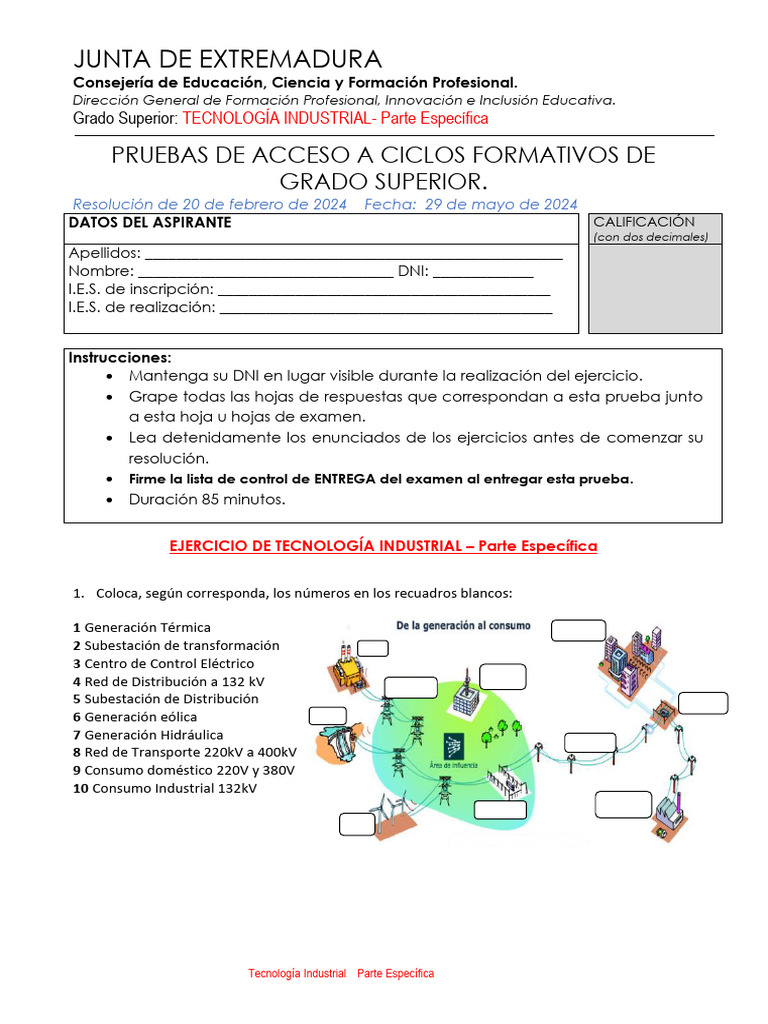 GS B2-TECNOLOG A INDUSTRIAL | PDF | Electricidad | Ingenieria Eléctrica