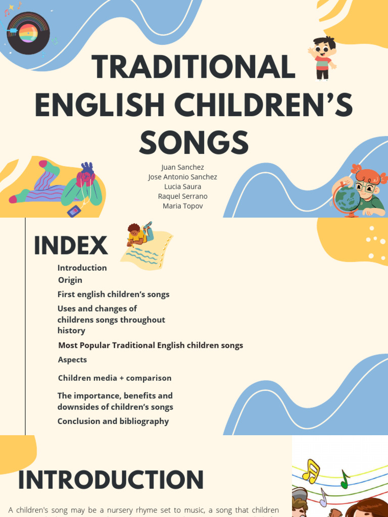 Traditional English Children's Song | PDF