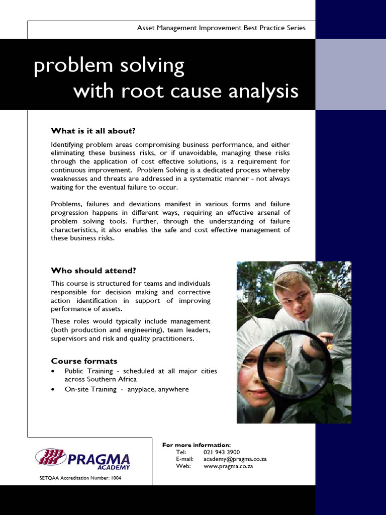Root Cause Analysis Brochure | PDF | Risk