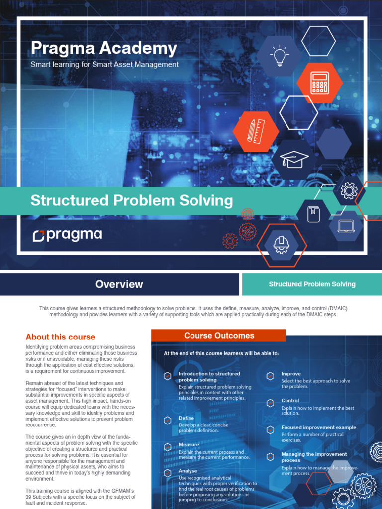 Brochure - Structured Problem Solving | PDF | Methodology | Risk