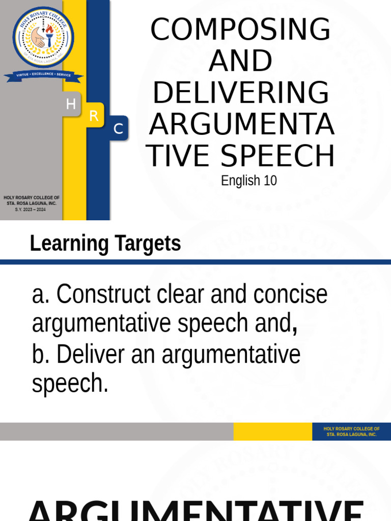 Argumentative Speech | PDF | Abortion | Malnutrition