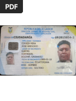 Cédula Karen Quinde | PDF