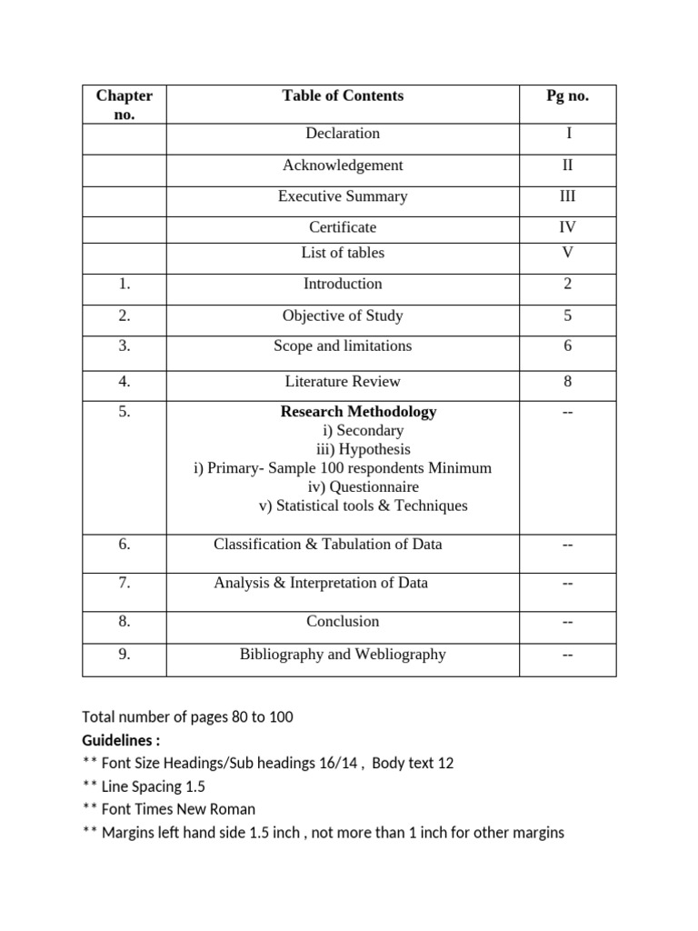 Index Format 100 Marks Project | PDF